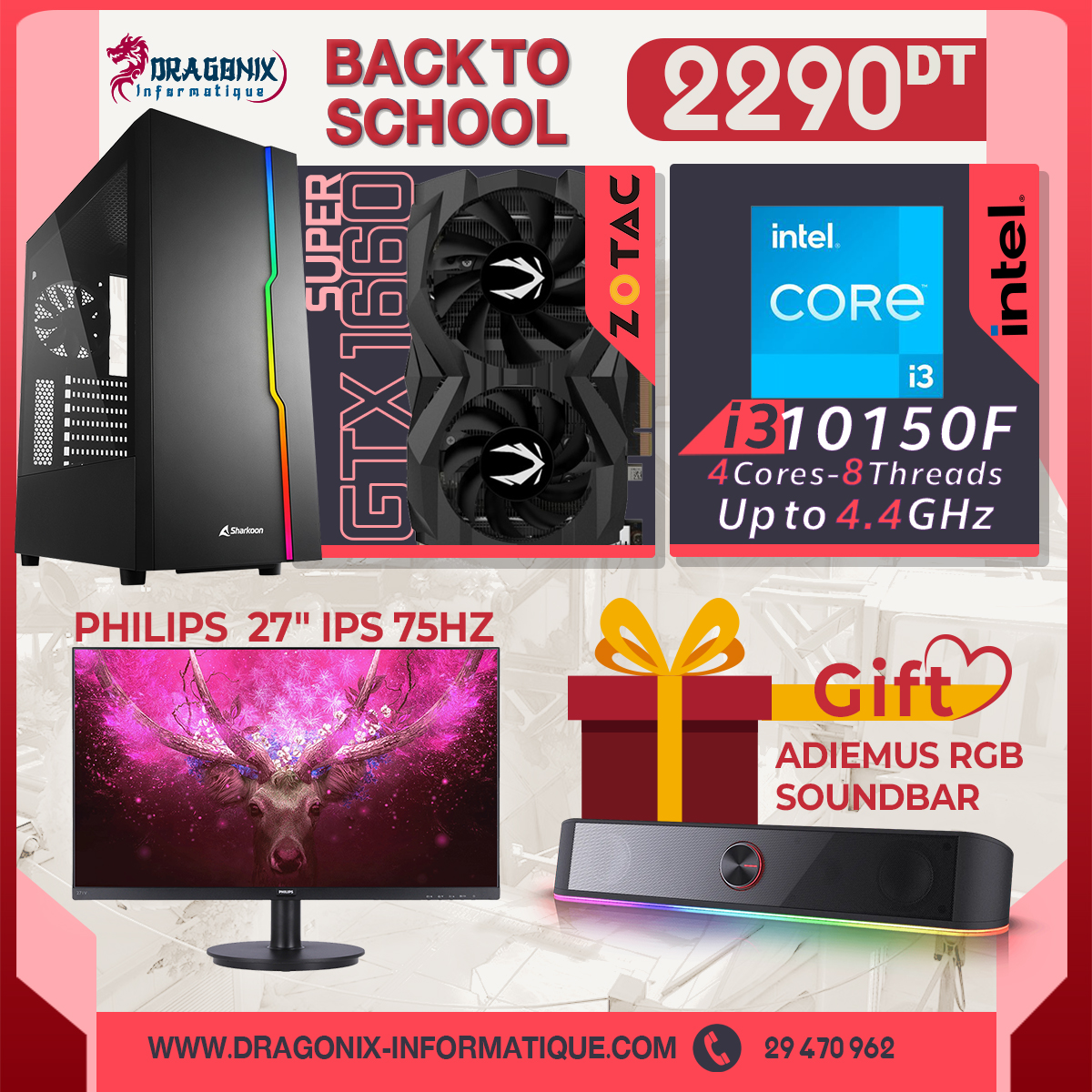 Dragonix informatique – Vente produits informatique, Gaming, PC gamer, Tunisie, Sousse